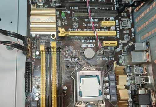 Материнская плата Asus z87 k + Intel i3 4130