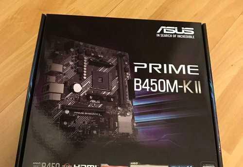 Материнская плата AM4 asus prime B450M-K II