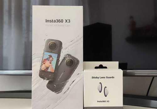 Камера Insta360 X3 + оригинальные линзы