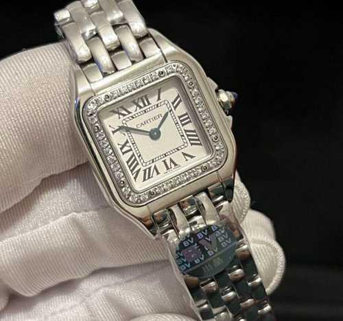 Часы cartier panthere 22мм маленькие с камнями