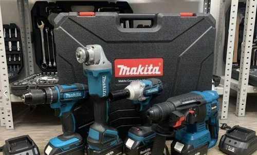 Набор инструментов 4в1 аккумуляторный makita