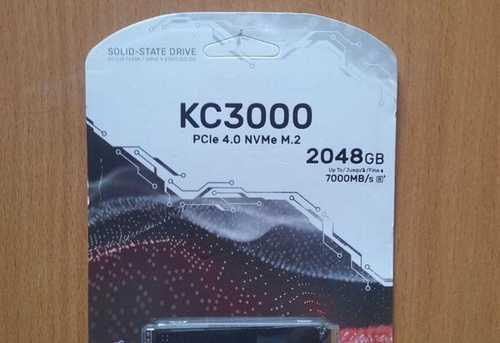 SSD nvme PCI-E4.0 Kingston KC3000 2TB(2048GB)новые