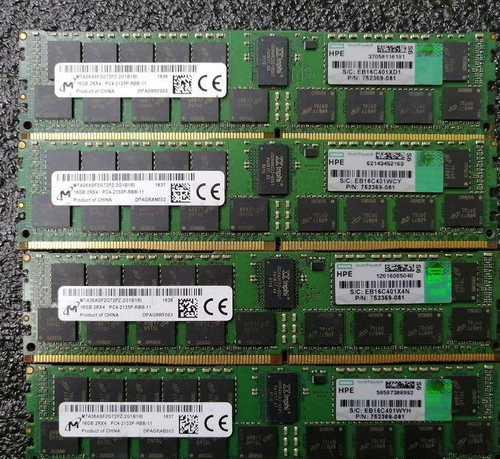 Серверная память DDR4 Micron 64Gb (4x16Gb) 2133MHz