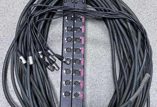 Кабель мультикор 40 метров 8 XLR