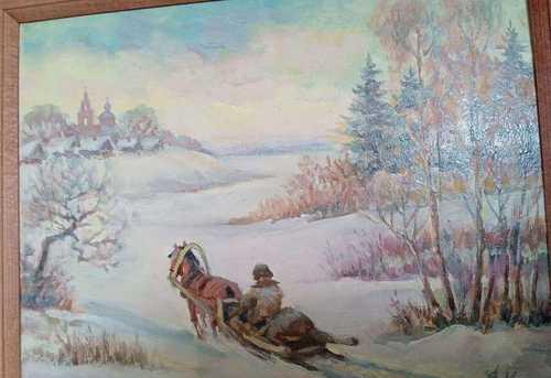 Картина советского художника А. Ильичева, 1989г