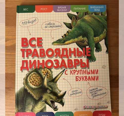 Детская книга энциклопедия про динозавров