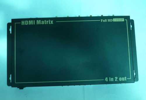 Hdmi матричный коммутатор 4х2