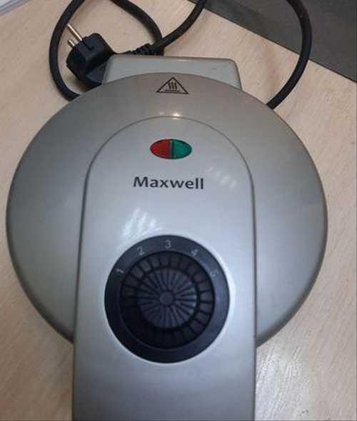 Вафельница Maxwell MW- 1571 SR Арт.0479 (989)