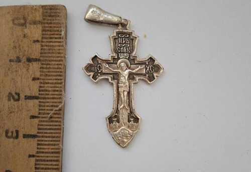 Крестик серебро 925