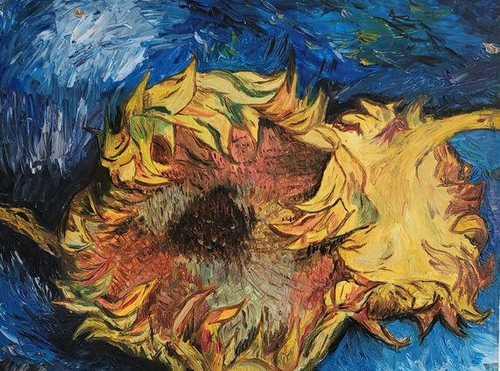 Картина Подсолнухи Ван Гог