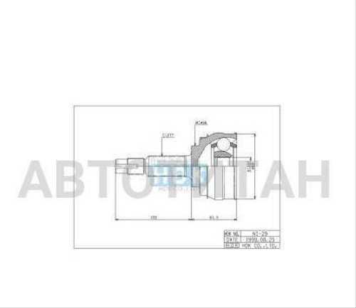 Шрус внешний ABS ECO-series Nissan Avenir W10 90-9