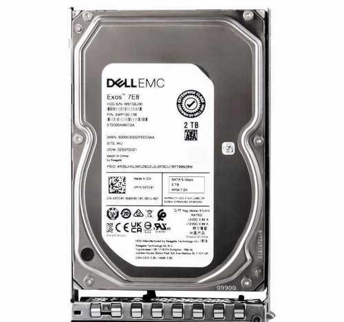Жесткий диск Dell X7C91 2Tb sataiii 3.5" HDD