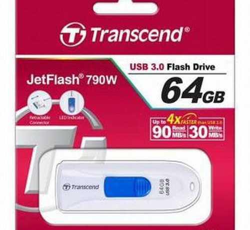 Flash Usb 3.0 Transcend JetFlash 790 на 64GB