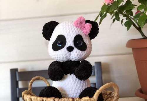 Вязаная игрушка Панда
