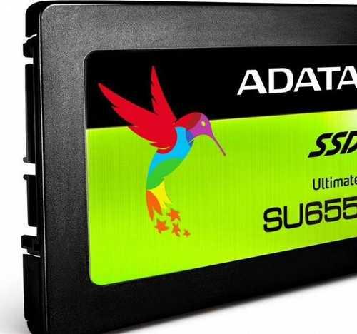 SSD накопитель A-Data Ultimate SU655 ASU655SS-120GT-C 120гб, 2.5, SATA III ASU655SS-120GT-C