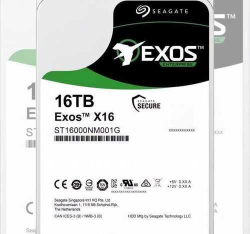 Жесткий диск Seagate Exos X18 ST16000NM000J, 16тб