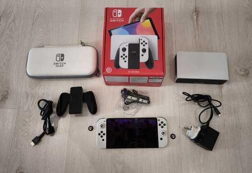 Nintendo switch oled прошитая чип +sd128gb