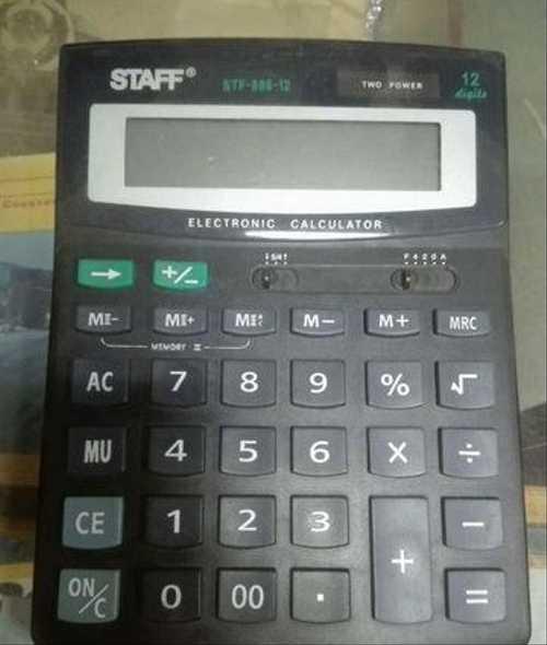 Калькулятор Staff-888-12 б/у в отличном состоянии