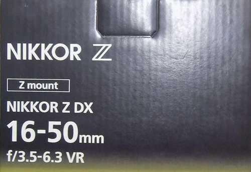 Nikon Объектив nikkor z DX 16-50mm f/3.5-63 RV