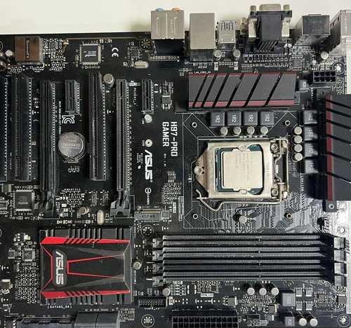 Материнская плата asus h97 + cpu intel i5-4690k