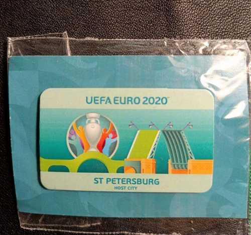 Значок коллекционный Uefa Euro 2020 St Petersburg