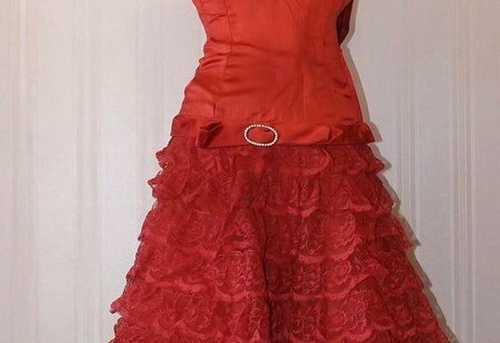Вечернее красное платье, винтаж, США