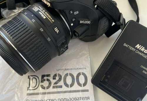 Фотоаппарат Nikon d5200 с объективом 18-55mm VR