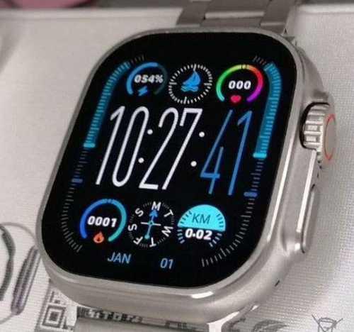 Смарт часы apple watch 9 ultra silver hk9ultra2max