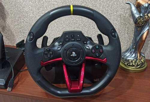 Руль Hori Wireless Racing Wheel Apex черный ps4