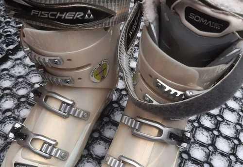 Горнолыжные ботинки Fischer 25.5 + лыжи Atomic 168