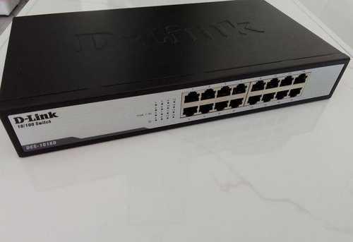 Коммутатор d -link 16 портов des-1016d