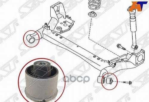 Сайлентблок задней балки mazda2/demio 2007- S
