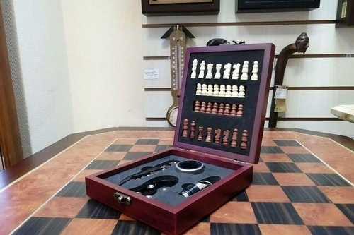 Набор подарочный винный с шахматами