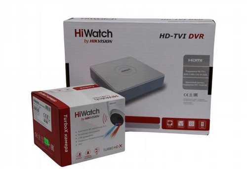 Комплект видеонаблюдения с PIR-датчик hiwatch
