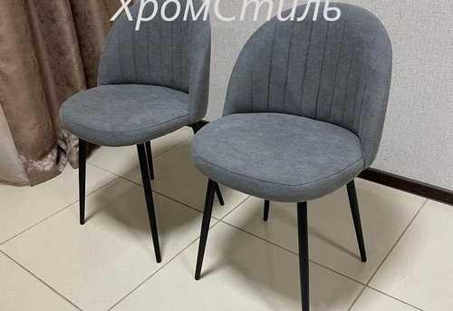 Мягкие кухонные стулья "Честер" серые