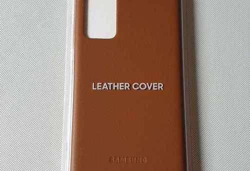 Чехол Leather Cover на Samsung Note 20 оригинал