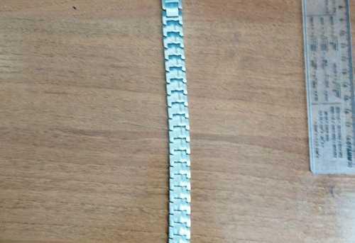 Продам серебряный браслет из медицинской стали