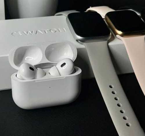 Apple Watch 9 + Airpods Pro 2 (набор)