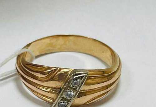 Золотое кольцо 585 пробы с бриллиантами (5044\980)