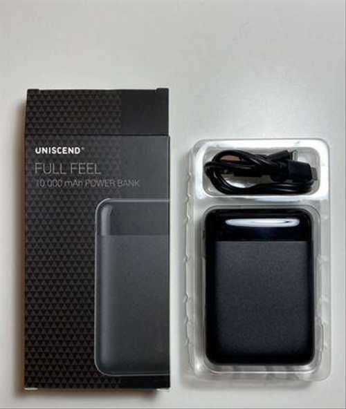 Power bank Uniscend full feel, 10 000 mAh, новый