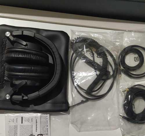 Проводные наушники Audio-Technica ATH-M50X черный