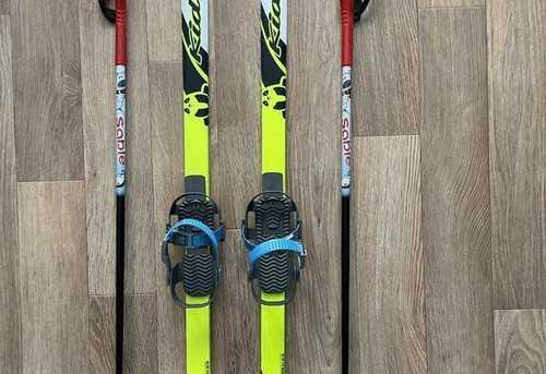 Беговые лыжи детские STC 120 + палки