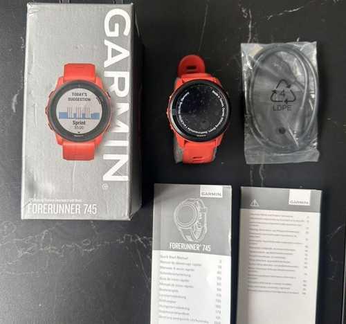 Часы garmin forerunner 745 красные