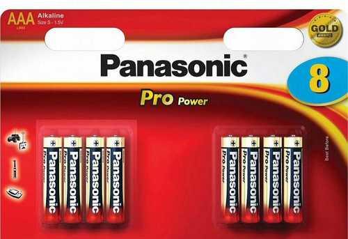 Батарейки Panasonic LR03XEG/8BW AAA щелочные Pro P