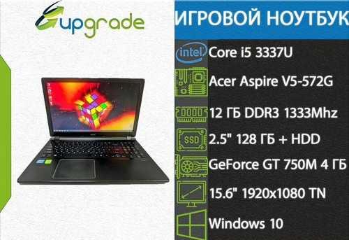 Ноутбук 15.6" Acer Core i5 3337U GT 750M 4гб