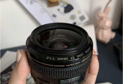 Объектив canon 28 1.8