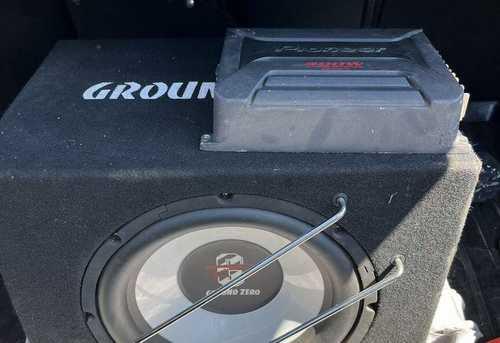 Продам сабвуфер ground zero с усилителем pioneer