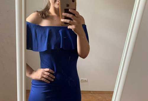 Итальянское Платье Rinascimento синее s