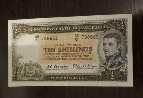 Банкноты Австралии 10 шиллингов