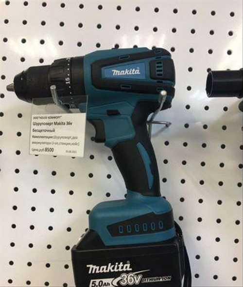 Бесщеточный шуруповерт Makita 36 v